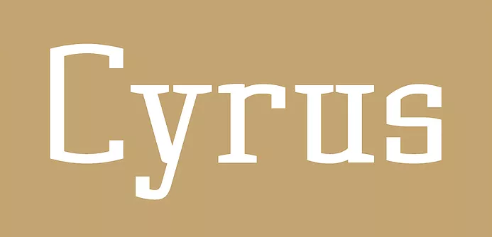 Font Cyrus: download and install on the WEB site