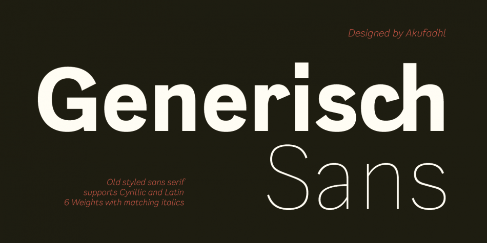 Font Generisch Sans – Download and Install for Your Website
