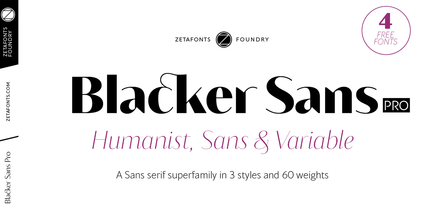 Font Blacker Sans Pro: download and install on the WEB site