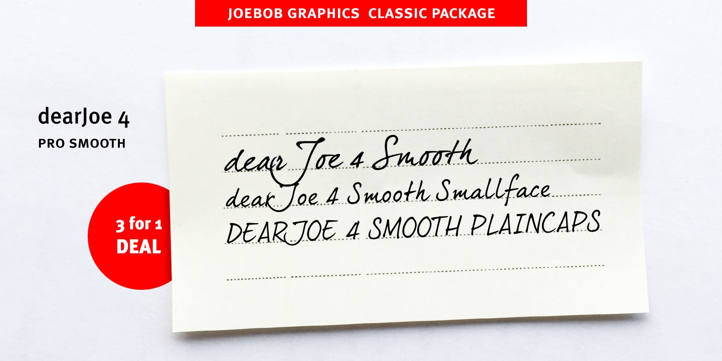 Font dearJoe 4 Smooth: download and install on the WEB site