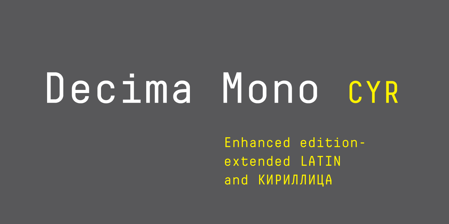 Font Decima Mono Cyr – Download and Install for Your Website