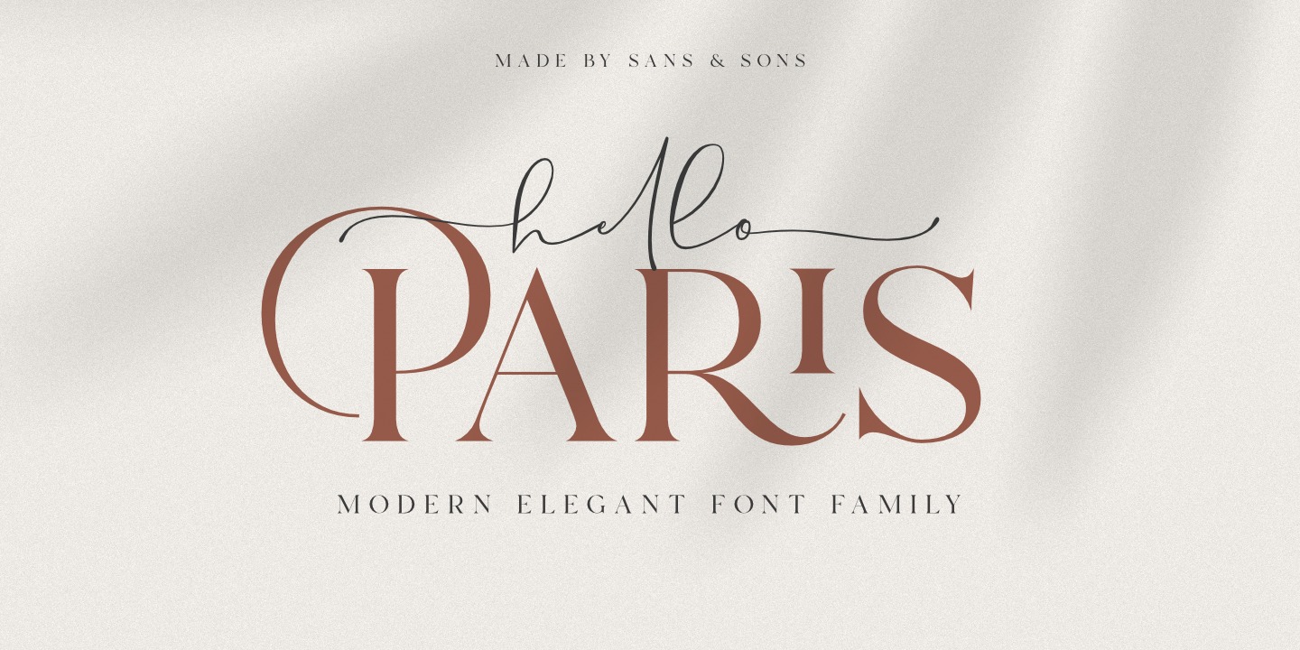Font Hello Paris: download and install on the WEB site