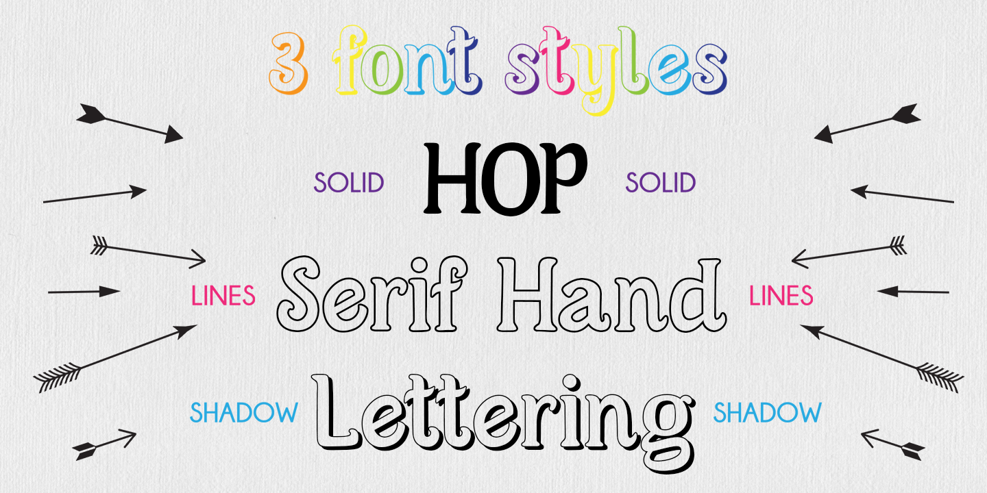 Font Hop Serif Hand Lettering: download and install on the WEB site