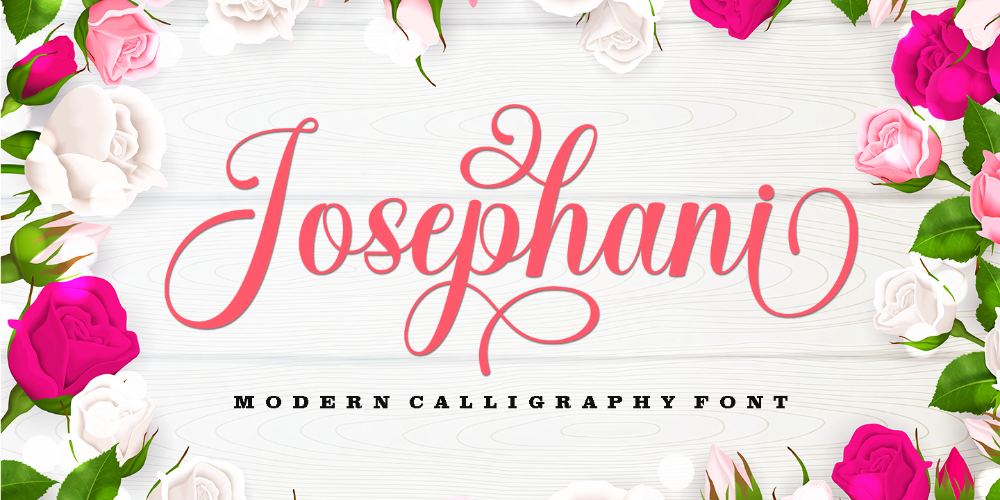 Font Josephani Script: download and install on the WEB site