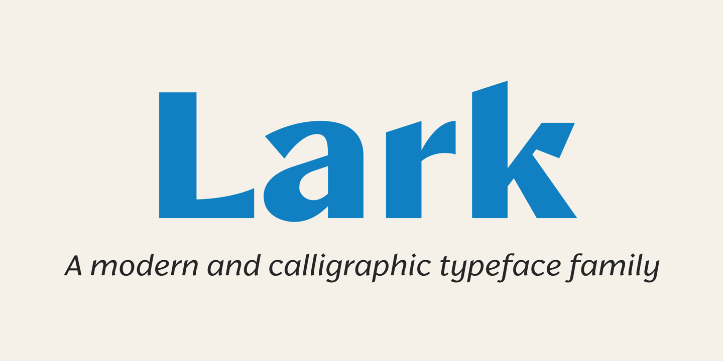 Font Lark: download and install on the WEB site
