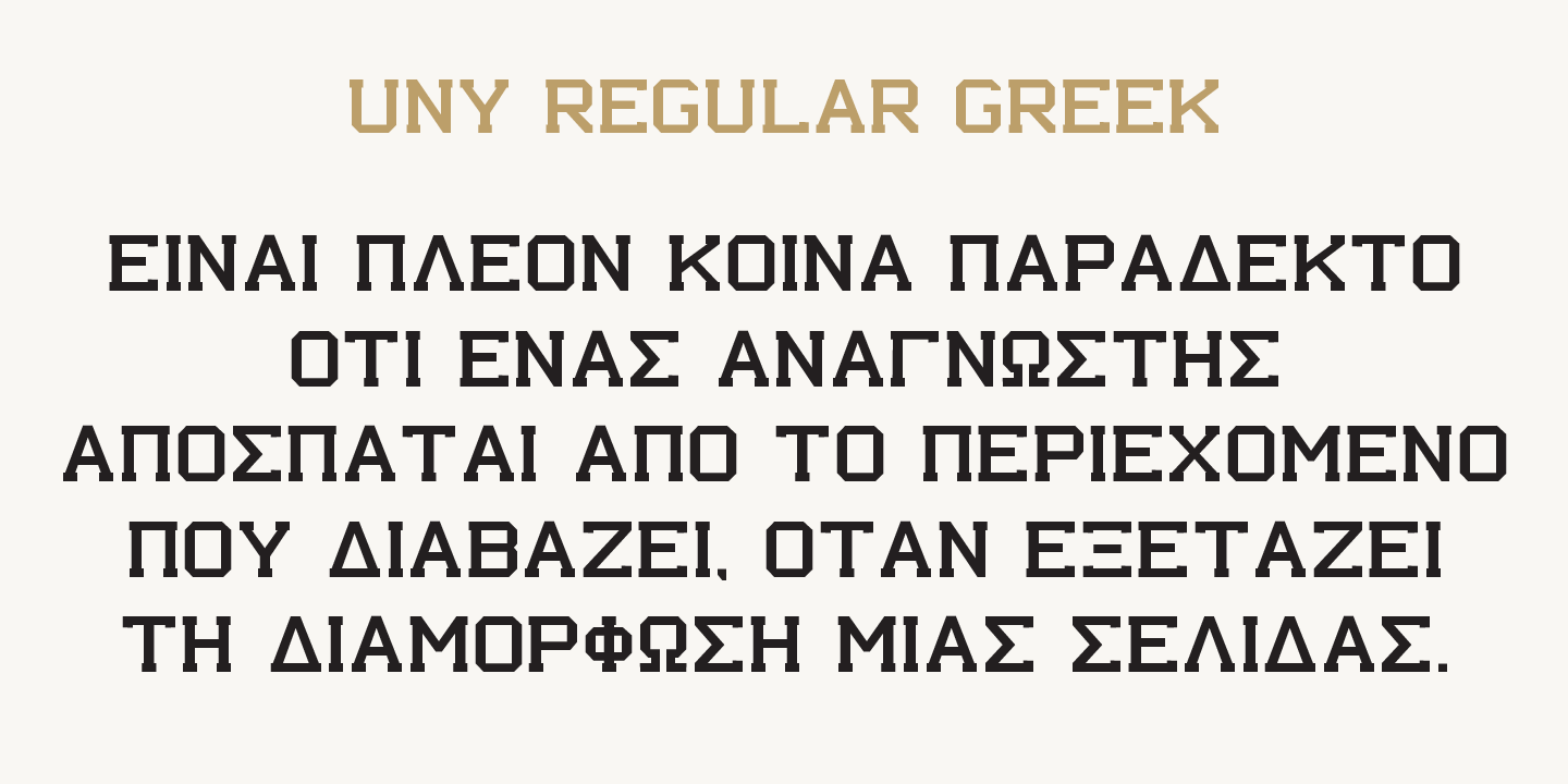 Font UNY: download and install on the WEB site