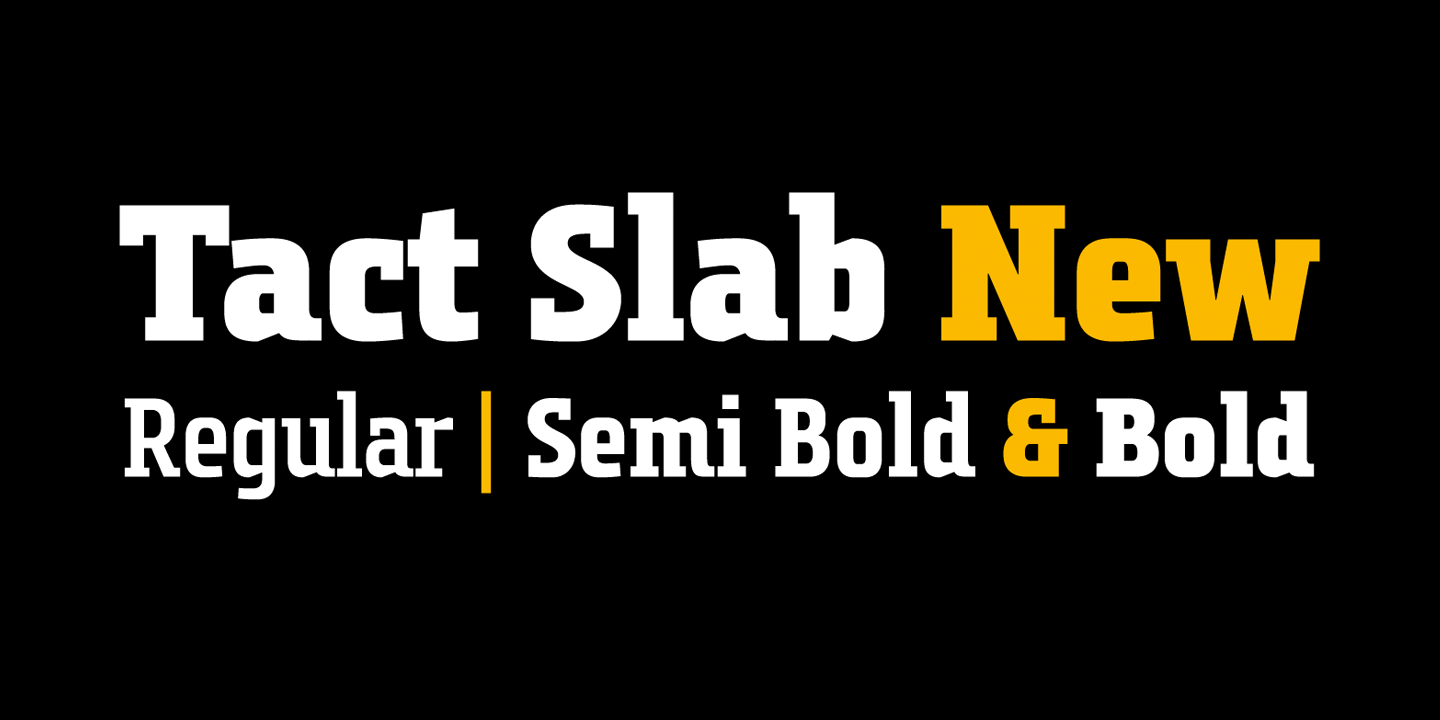 Font Tact Slab New: download and install on the WEB site