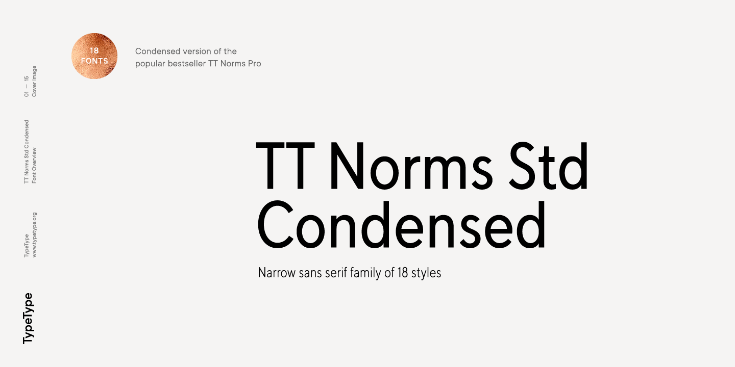 Font TT Norms Std Condensed: download and install on the WEB site