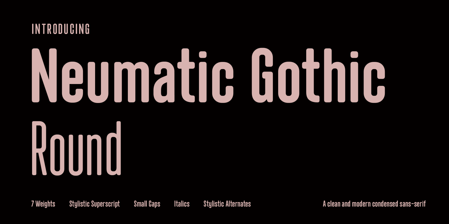 Font Neumatic Gothic Round: download and install on the WEB site