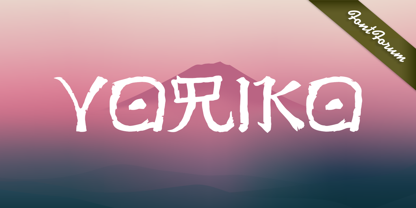 Font Yoriko: download and install on the WEB site