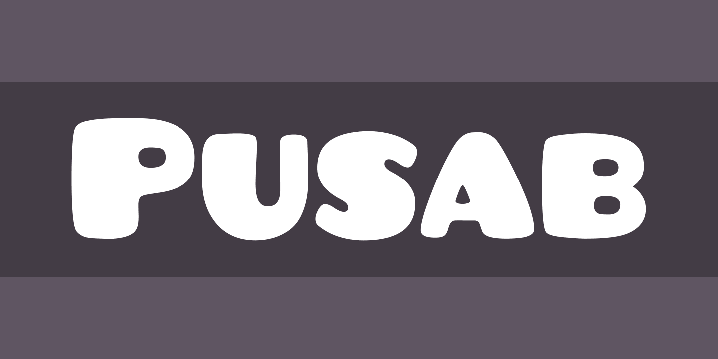 Font Pusab: download and install on the WEB site
