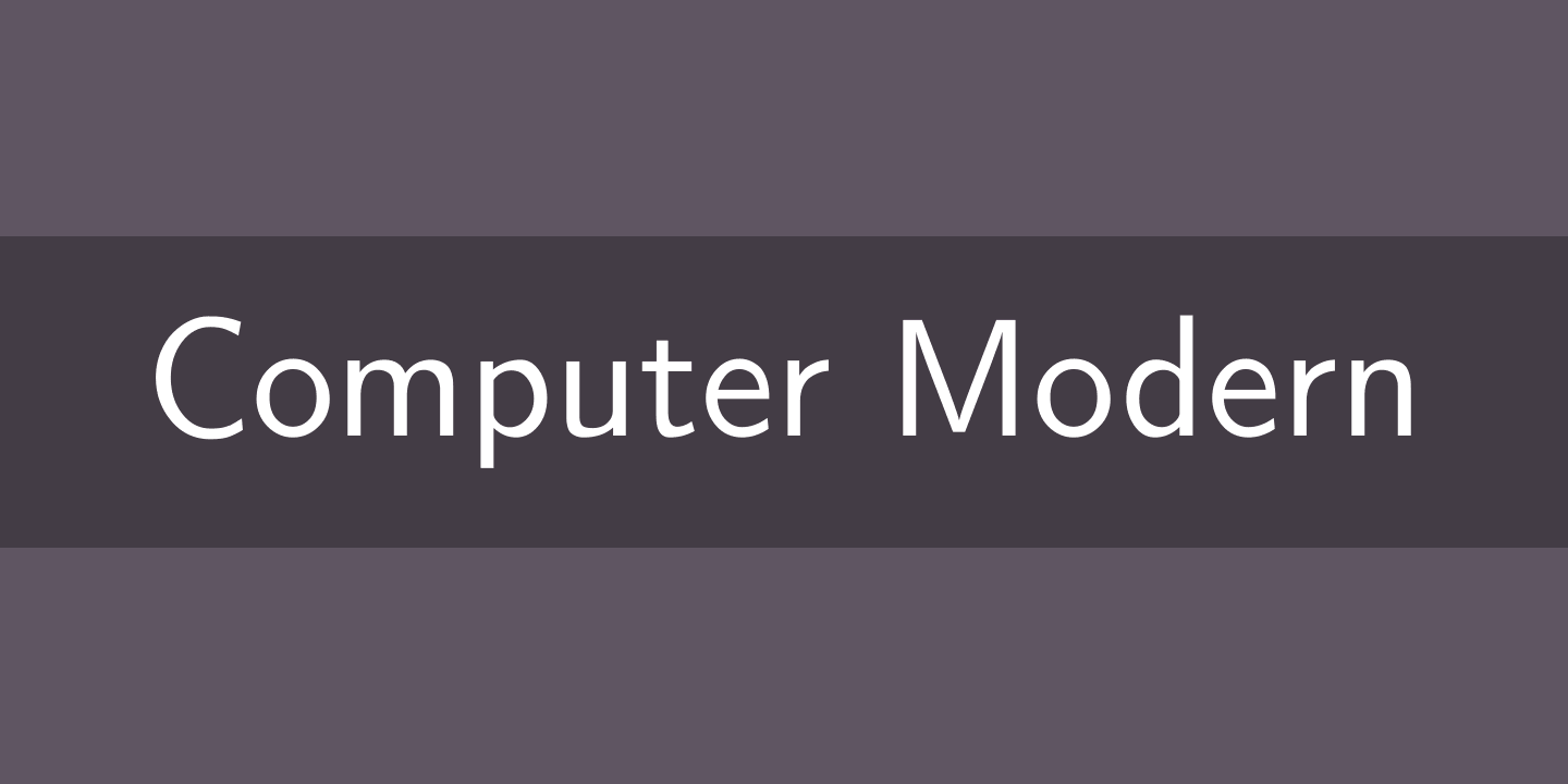 Font Computer Modern: download and install on the WEB site