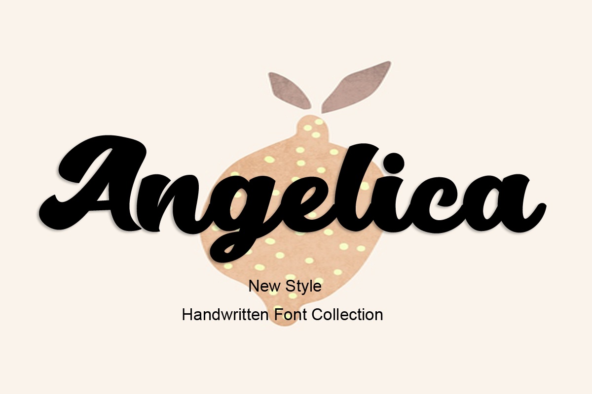 Font Angelica: download and install on the WEB site
